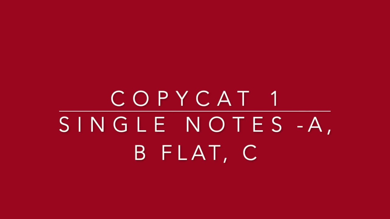 Copycat 1 - 4 Ukulele listening skills exercise - YouTube