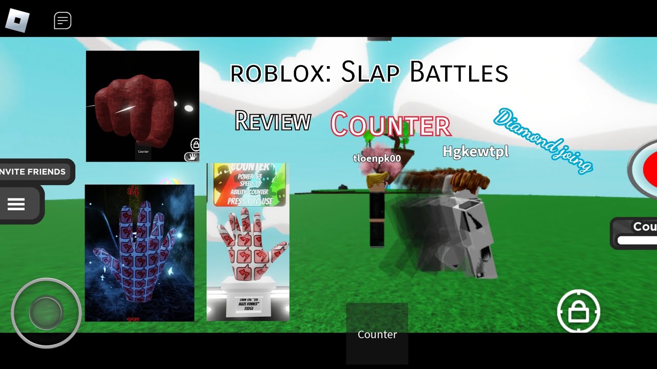 Review Counter Roblox | Slap Battles - YouTube