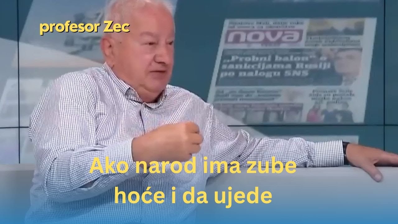 Ako narod ima zube, hoće i da ujede - profesor Zec - YouTube
