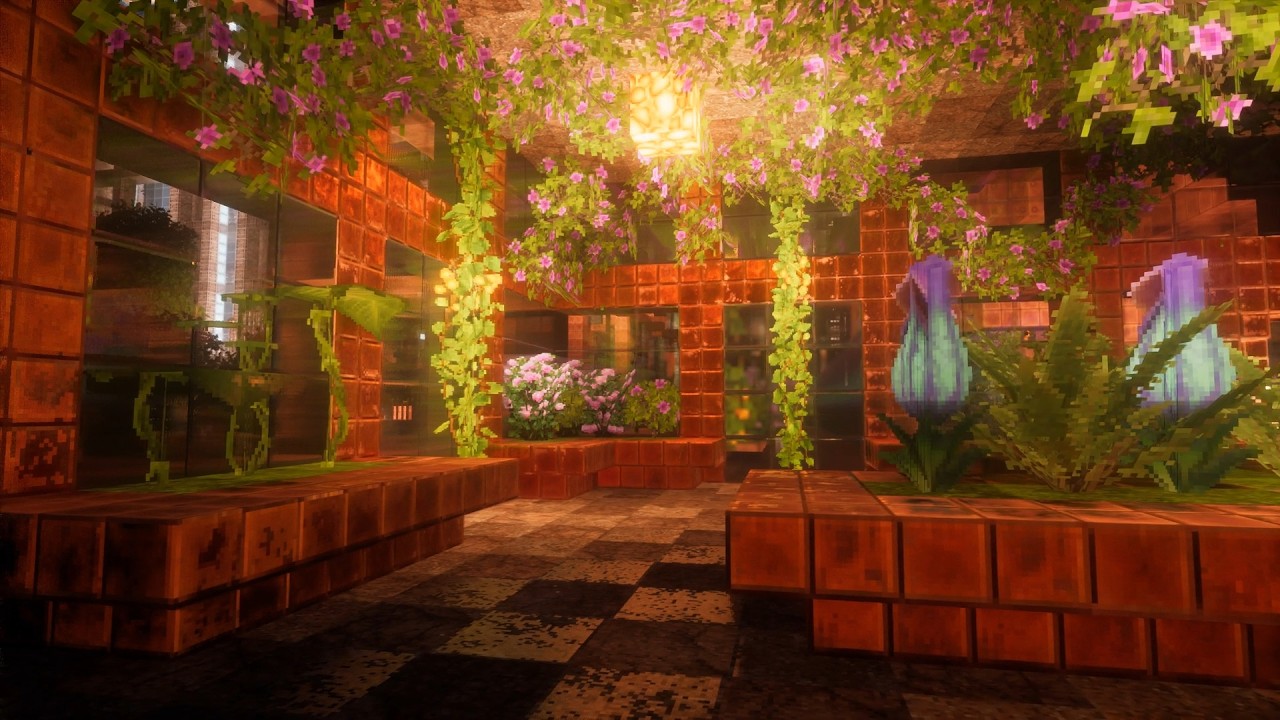 Minecraft Botanic Garden Relaxing Walk |Gotham City - YouTube