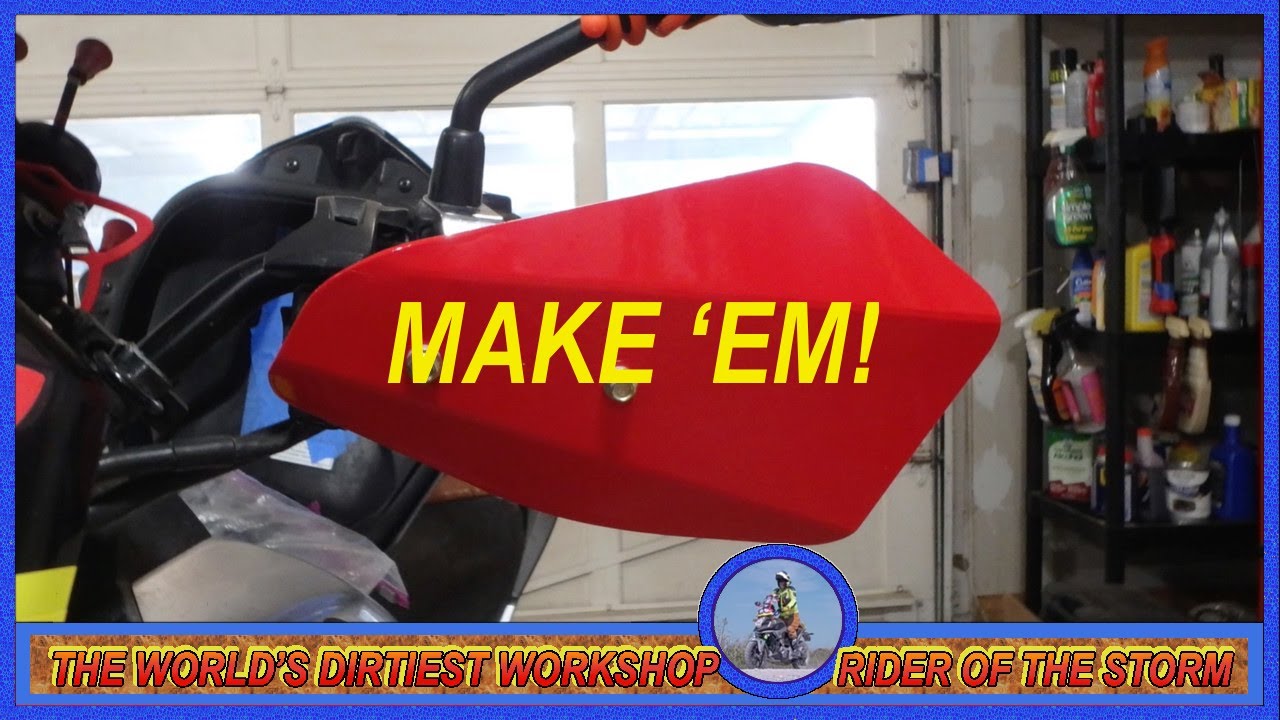 Making Polycarbonate Motorcycle Hand Guards at Home - YouTube