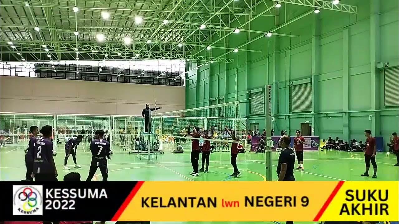 KESSUMA 2022 | Bola Tampar Lelaki | Suku Akhir | Kelantan vs Negeri Sembilan - YouTube