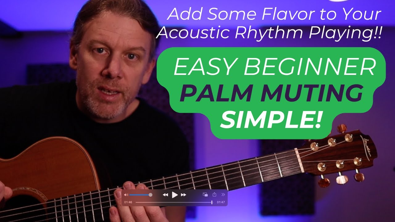 Palm Muting - Guitar Techniques - Acoustic - YouTube