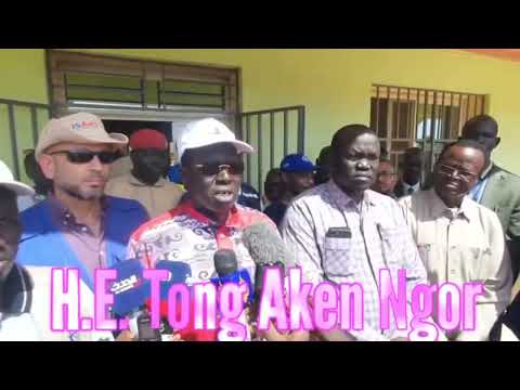 H.E. Tong Aken Ngor, the governor of NBGS welcome minister of ...