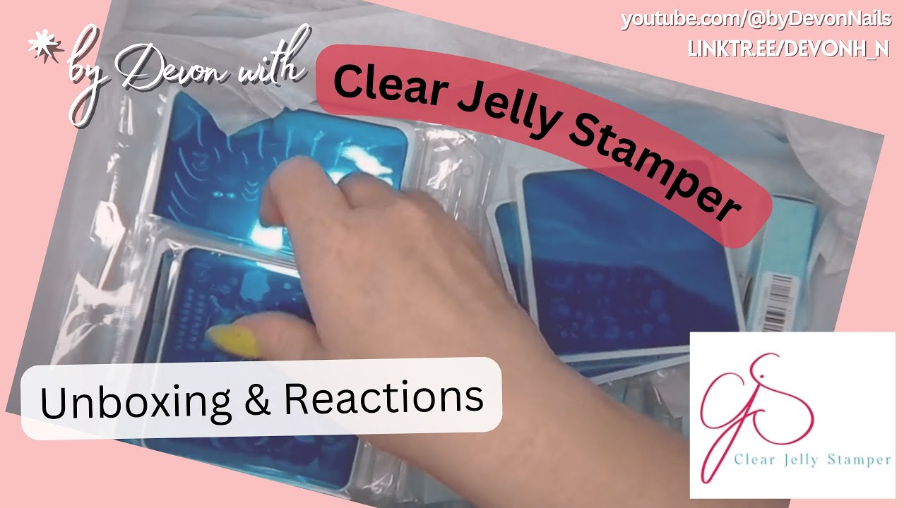 Clear Jelly Stamper || unboxing & reactions || Nail Stamping - YouTube