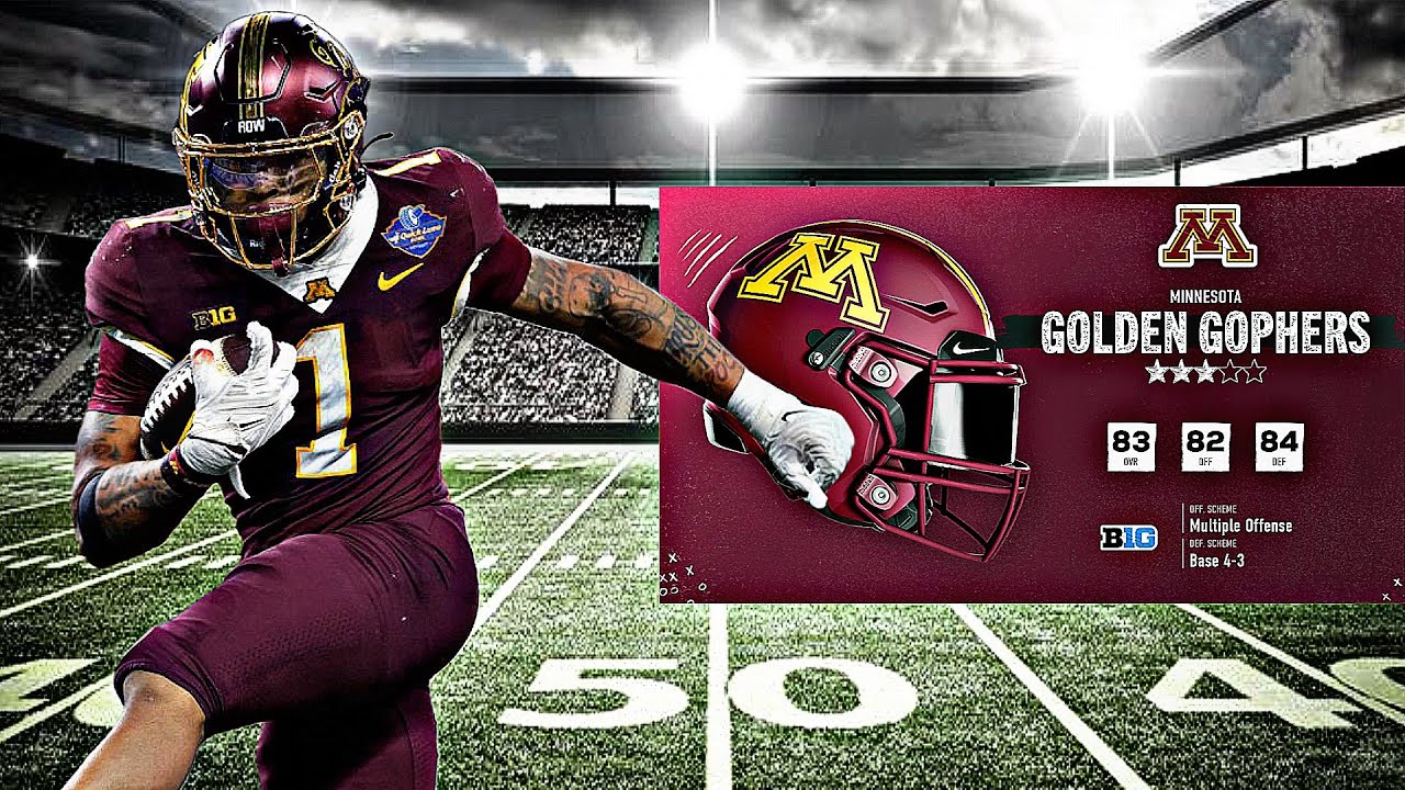 I Rebuilt The Minnesota Golden Gophers In College Football 25! 5 Year ...