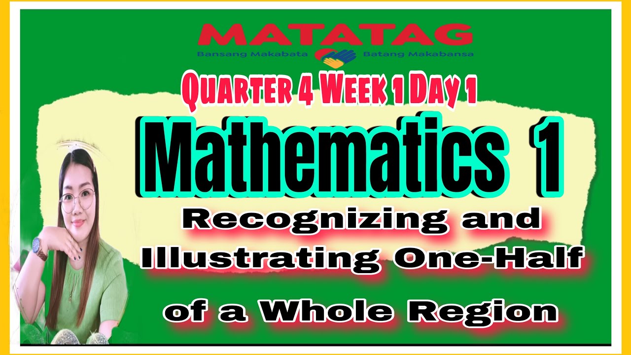 MATHEMATICS 1 Q4 Week 1 Day 1: RECOGNIZING ANG ILLUSTRATING ONE-HALF OF ...