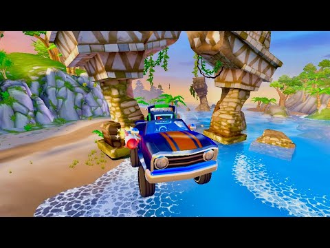 Lightning Car | 🏝🏁 1st Racing with Rez, Leilani, Mikka, Beatbot and Oog ...