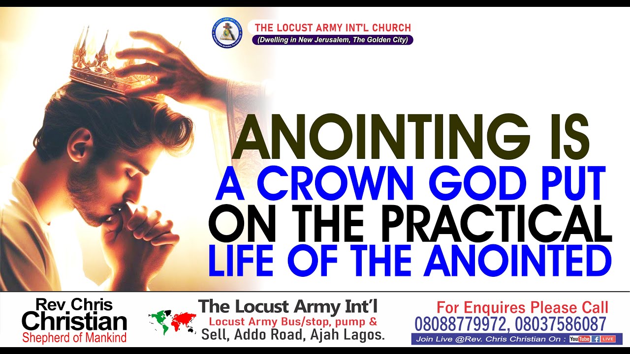 Rev Chris Christian | Anointing is a Crown God Put on the Practical ...