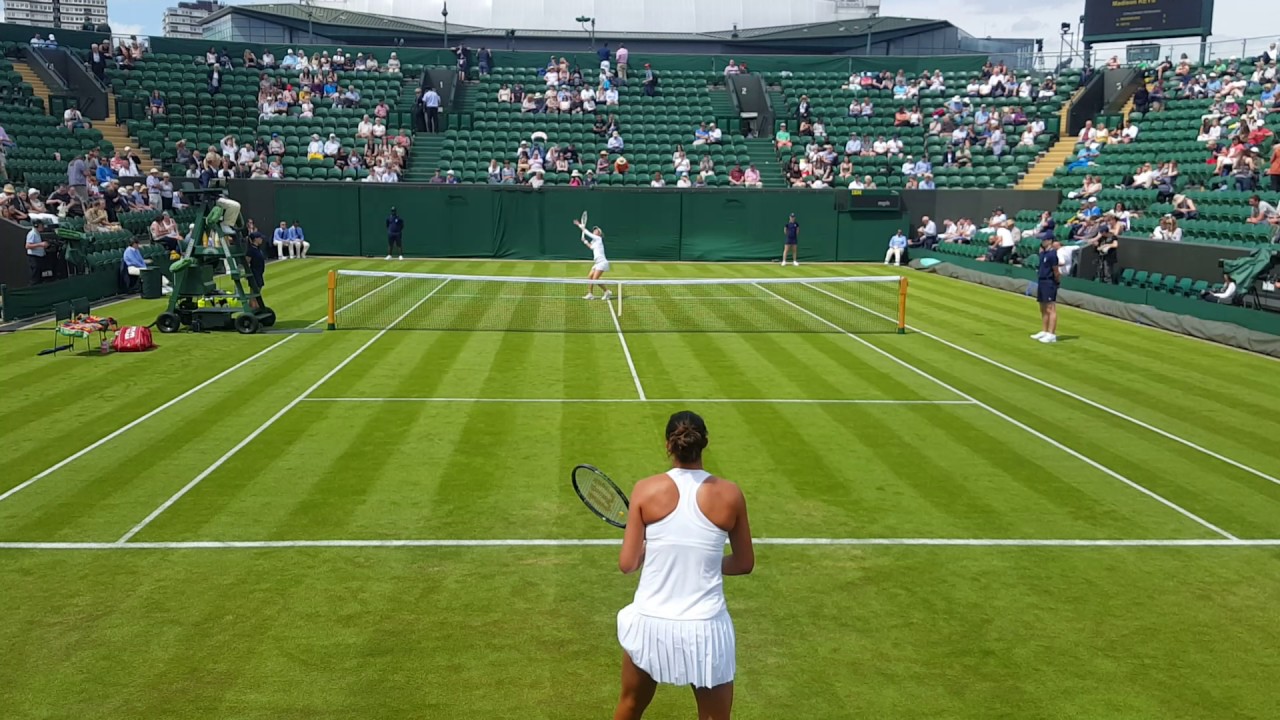 Madison Keys court level - YouTube