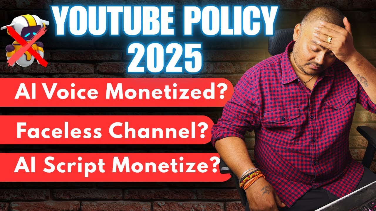 YouTube New Policy 2025 💥 Is AI Content Safe for Monetization? - YouTube