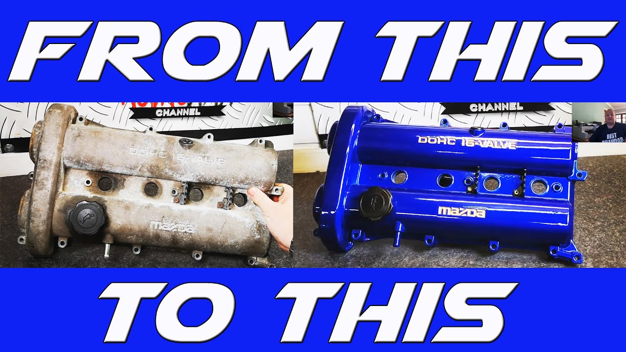 Powder Coated Mazda MX5 Valve Cover And Commentary - YouTube