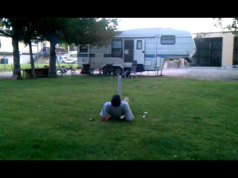 Redneck firework launcher! - YouTube