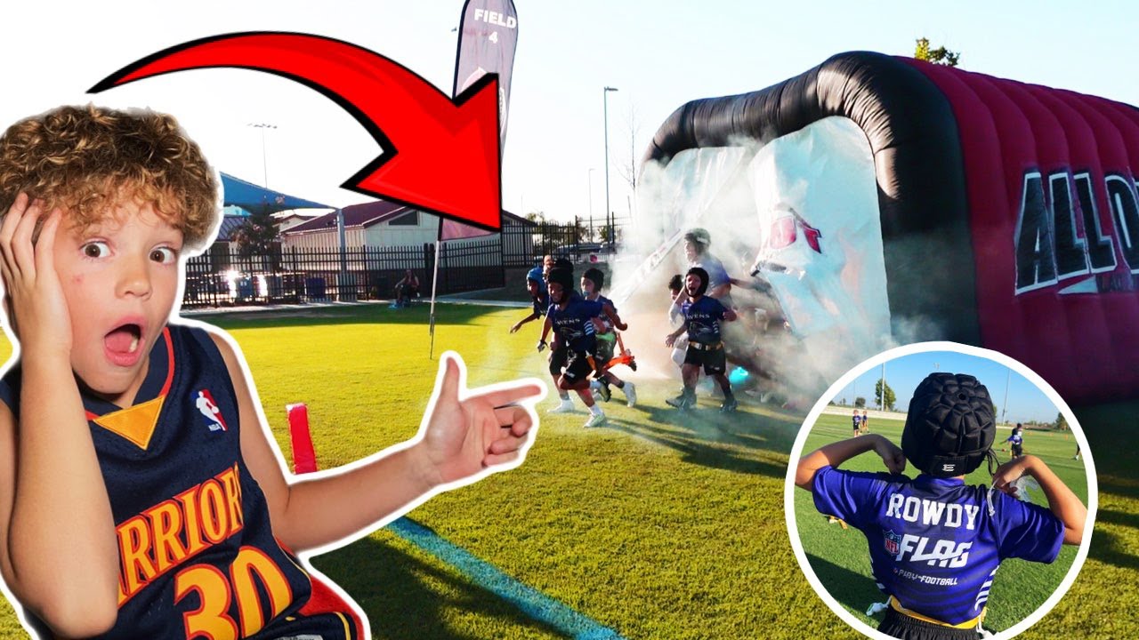 COME with us to ROWDYROGAN'S First FOOTBALL GAME - YouTube