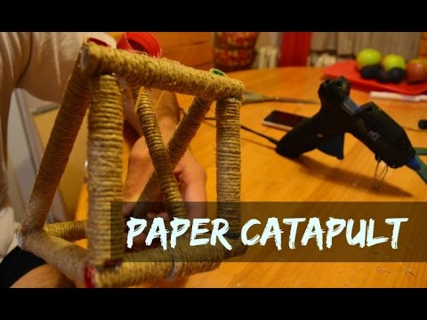 How To Make a STRONG Catapult Out Of Paper? - YouTube