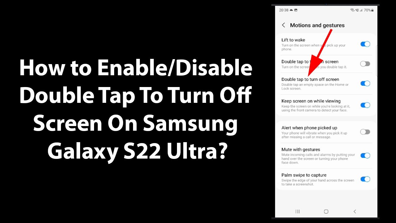 How To Enable Disable Double Tap To Turn Off Screen On Samsung Galaxy S22 Ultra YouTube how-to-enable-disable-double-tap-to-turn-off-screen-on-samsung-galaxy-s22-ultra-youtube