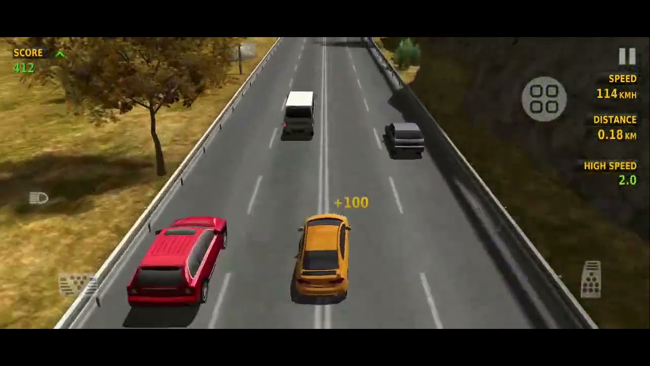 traffic racing car game.# car game game play # top speed par driving ...