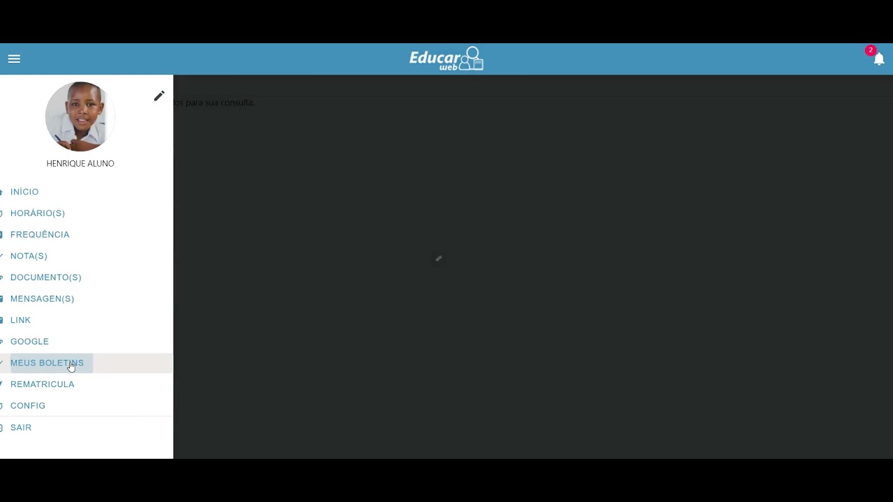 EducarWeb - Estudante - Ver boletim - YouTube