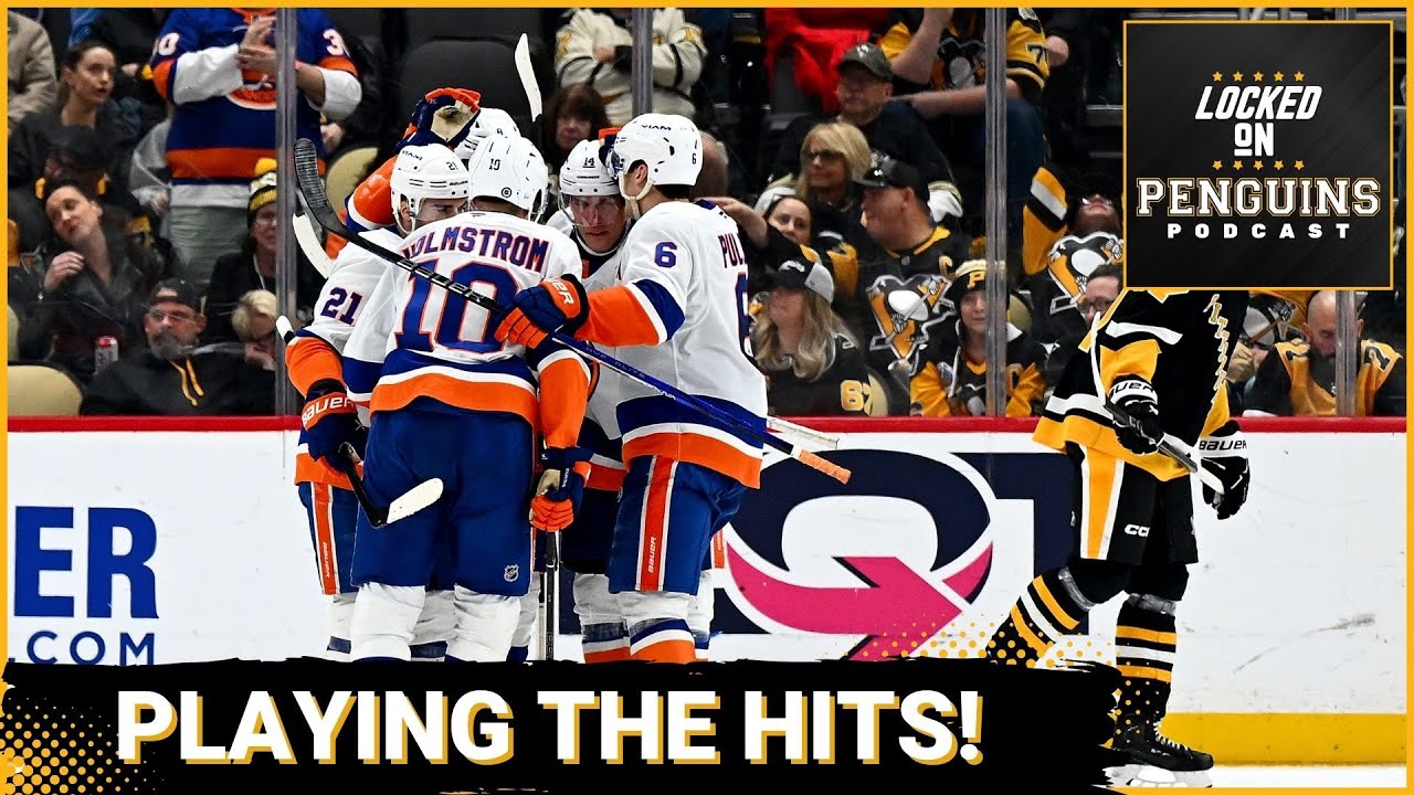 Penguins play all the hits in another loss to the Islanders. - YouTube