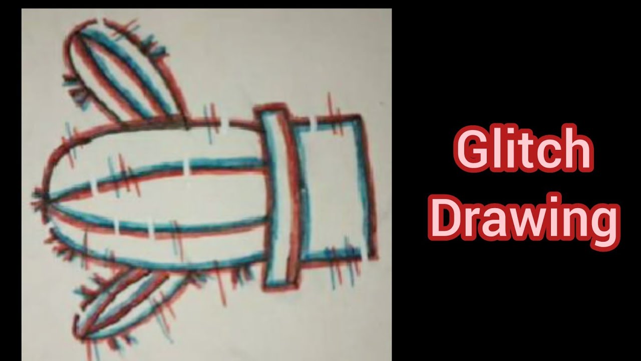 How to draw glitch| Simple and Easy Drawing for Kids - YouTube