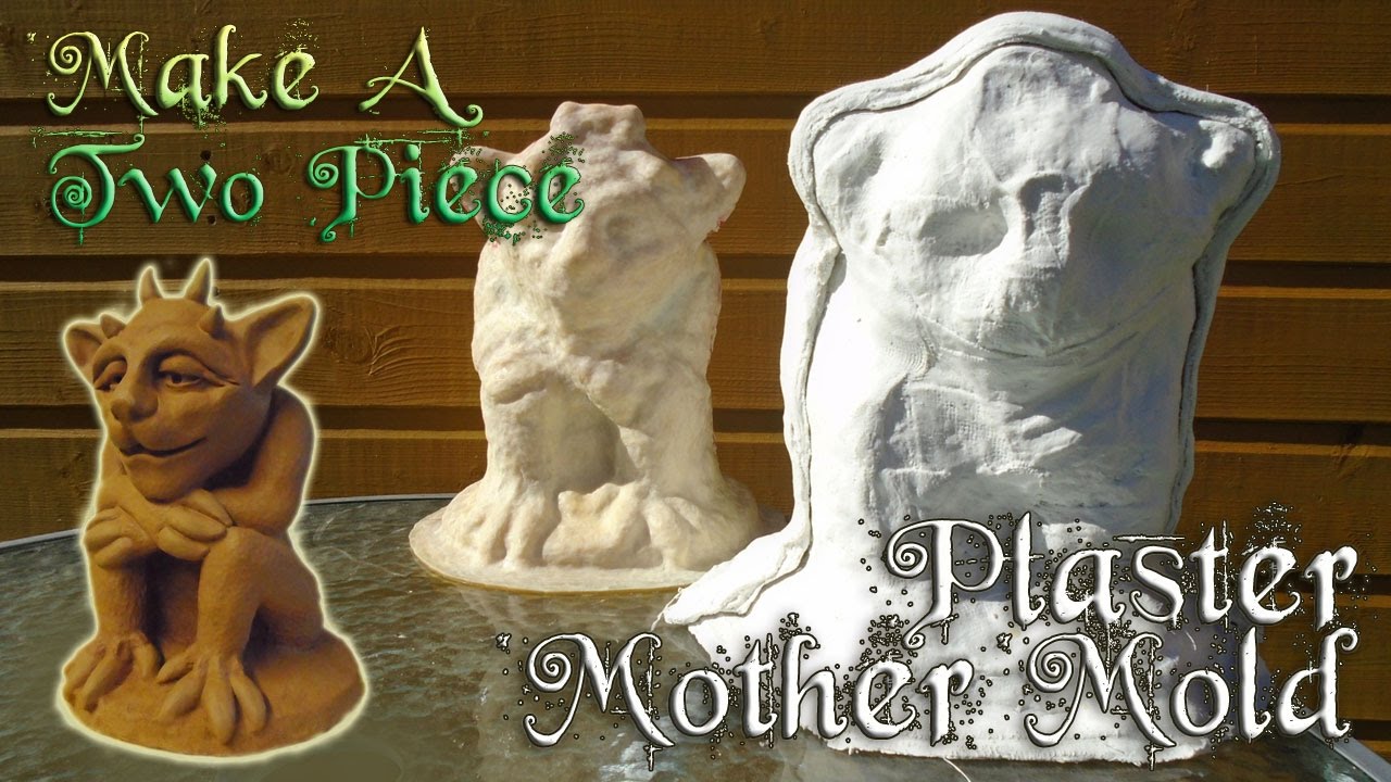 Make A Two Piece PLASTER MOTHER MOLD - YouTube