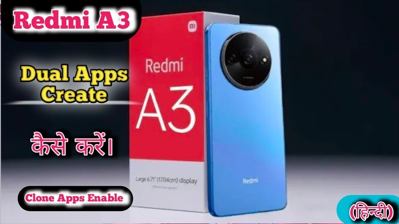 Redmi A3 dual apps setting, how to clone app in Redmi A3,clone app in ...