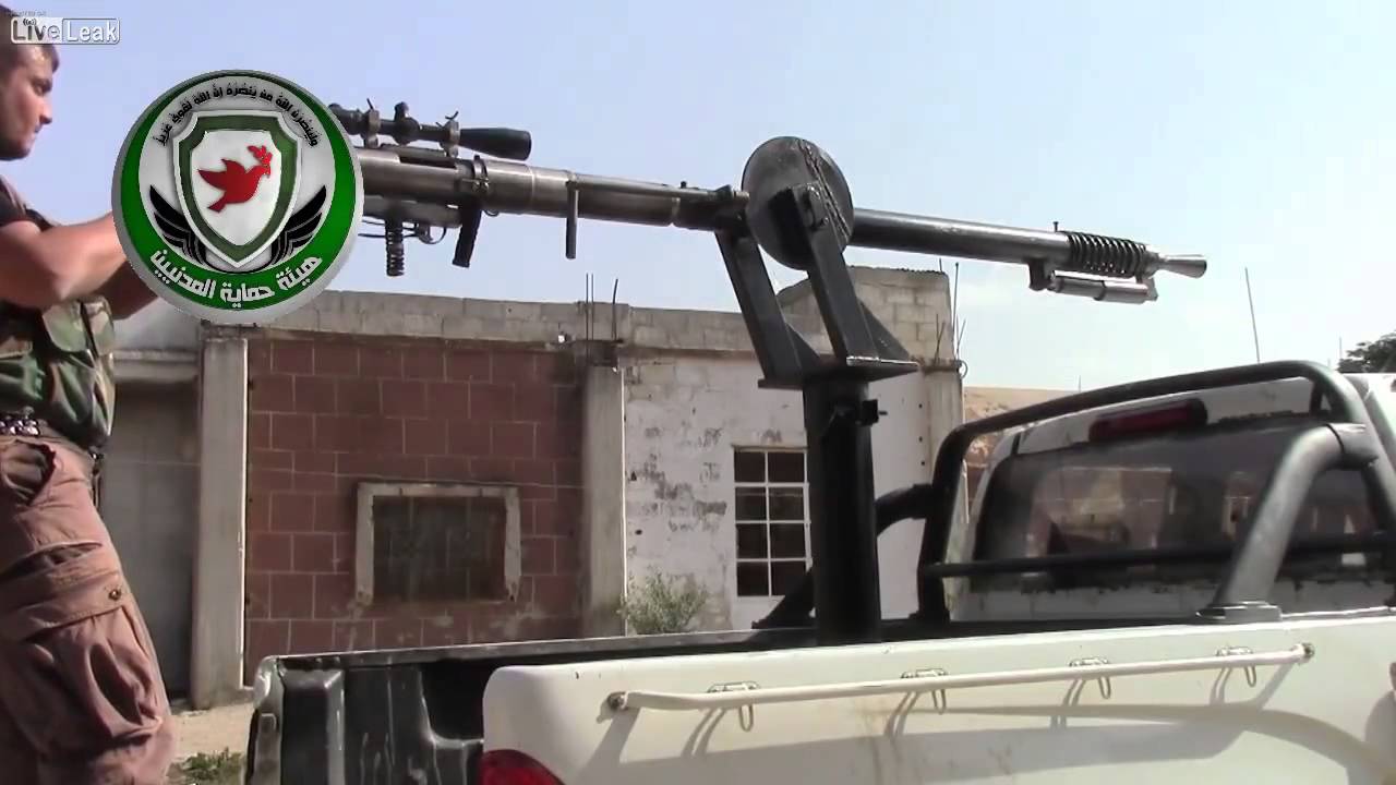 Huge Sniper Rifle In Syria - YouTube