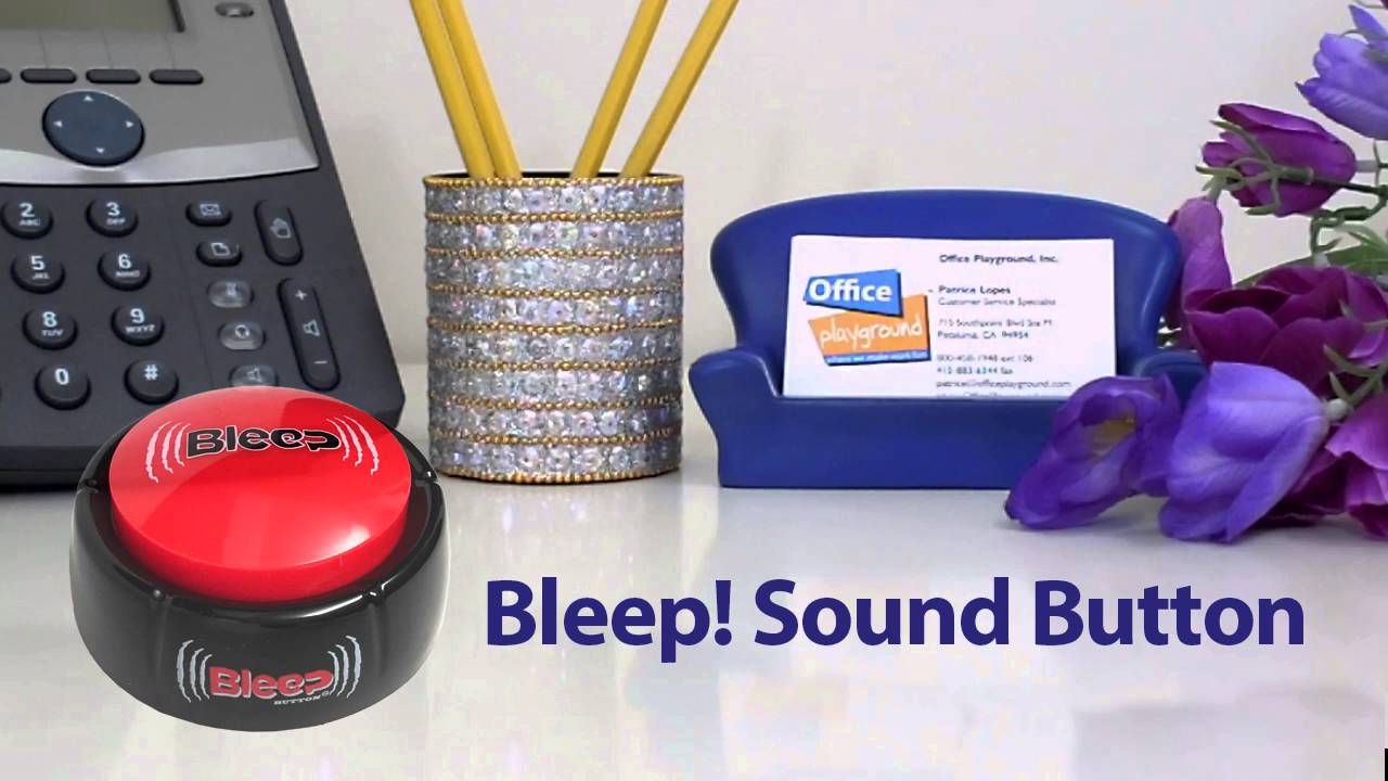 Bleep Sound Button - YouTube
