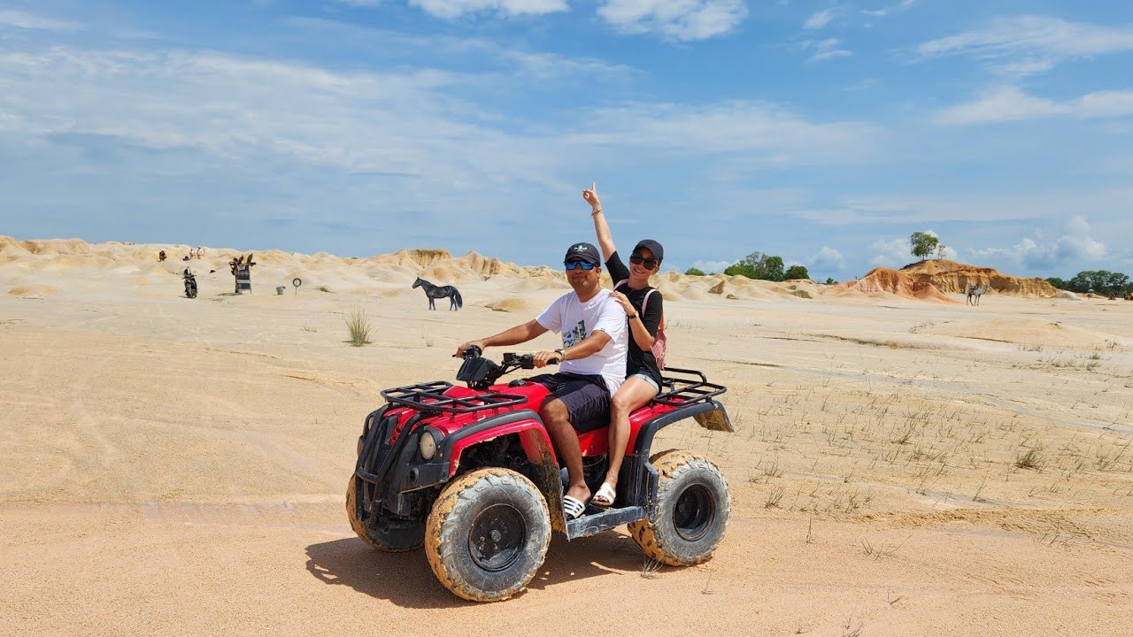 Cyling Break | ATV Ride | Blue Lake | Bintan Sand Dunes Getaway - YouTube