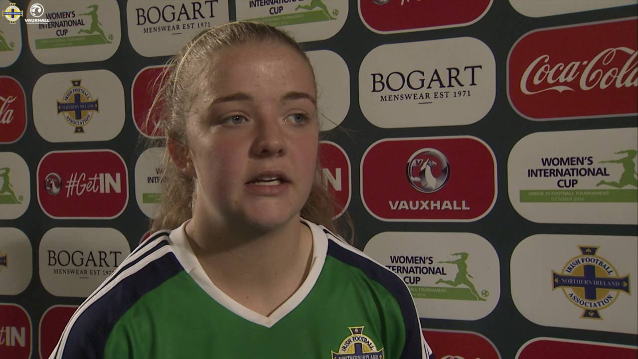 U19 Captain Emma McMaster reflects on France result - YouTube