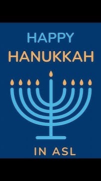 How to Sign Happy Hanukkah In American Sign Language - YouTube