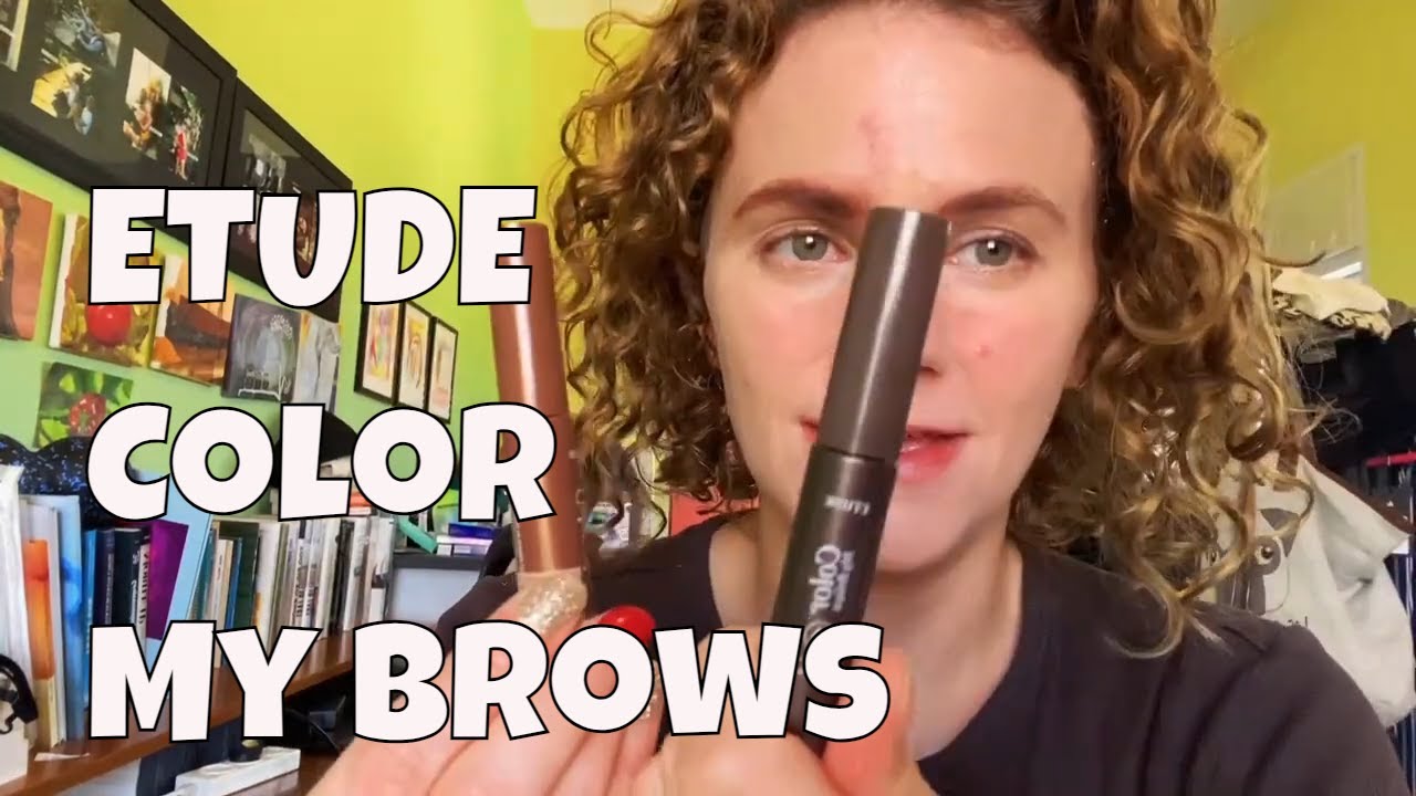 ETUDE HOUSE Color My Brows - two shades compare and demo - YouTube