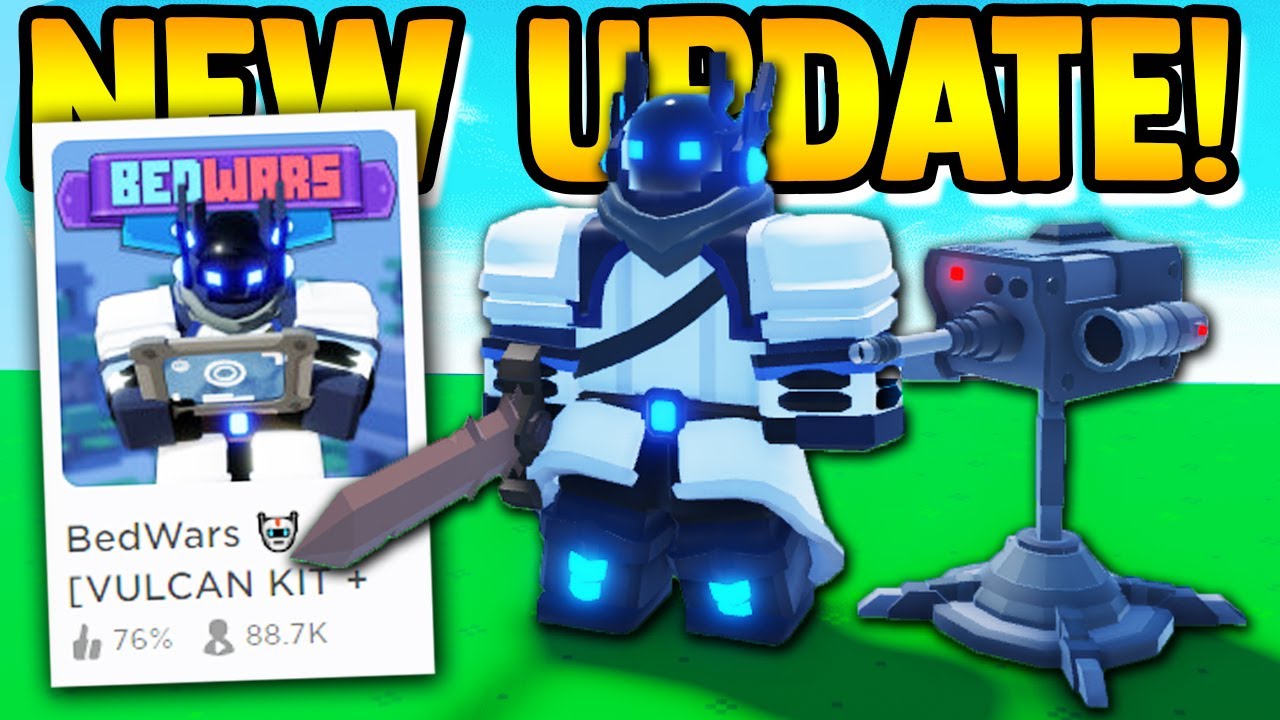 *NEW* VULCAN KIT UPDATE!! (turrets) | Bedwars ROBLOX - YouTube