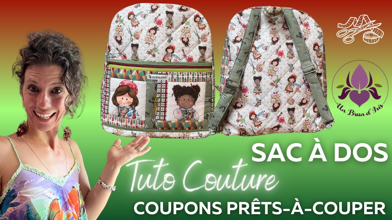 Tuto Couture [Sac à Dos] issu des Coupons prêts à coudre - YouTube