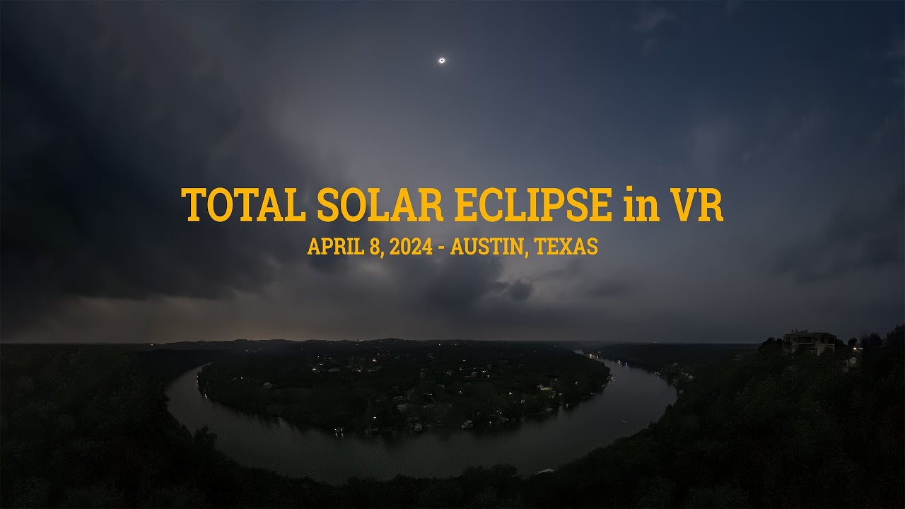 Total Solar Eclipse in VR / April 8, 2024 - Austin, Texas - YouTube