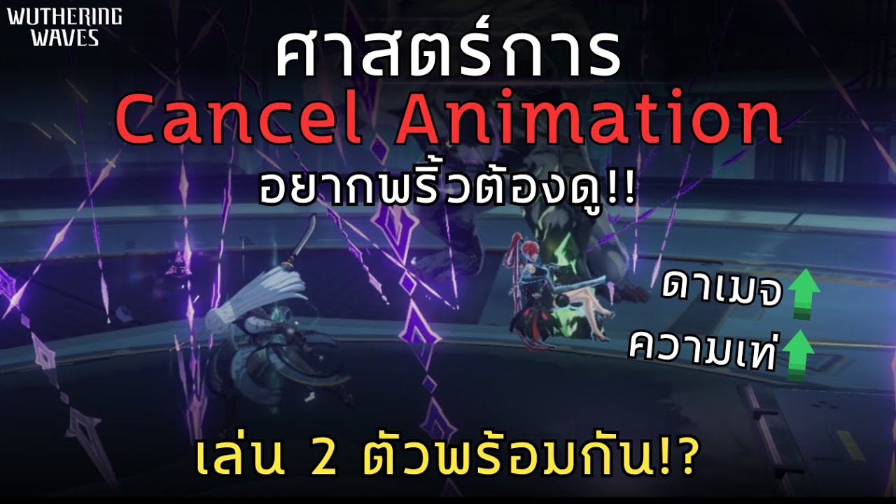 รวมเทคนิคการ Cancel Animation ทุกประเภทในคลิปเดียว!! | Wuthering Waves ...