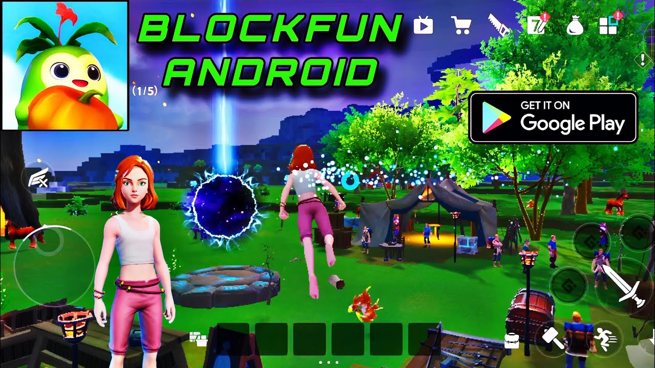 BLOCKFUN GAMEPLAY ANDROID ( Early Access ) EXPLORE TO MAP is open-world ...