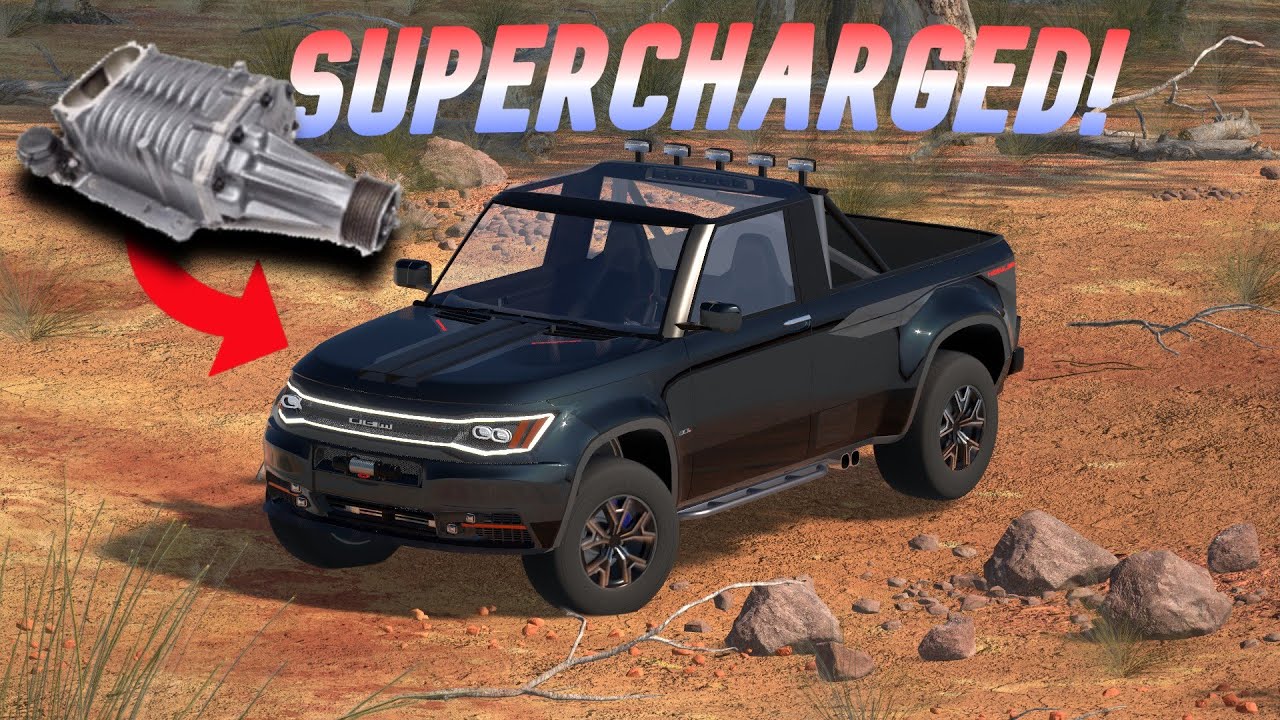800 HORSEPOWER SUPERCHARGED MUSCLE TRUCK! | Automation/BeamNG - YouTube