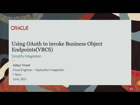Invoke VBCS Business Object Endpoints using OAuth - YouTube