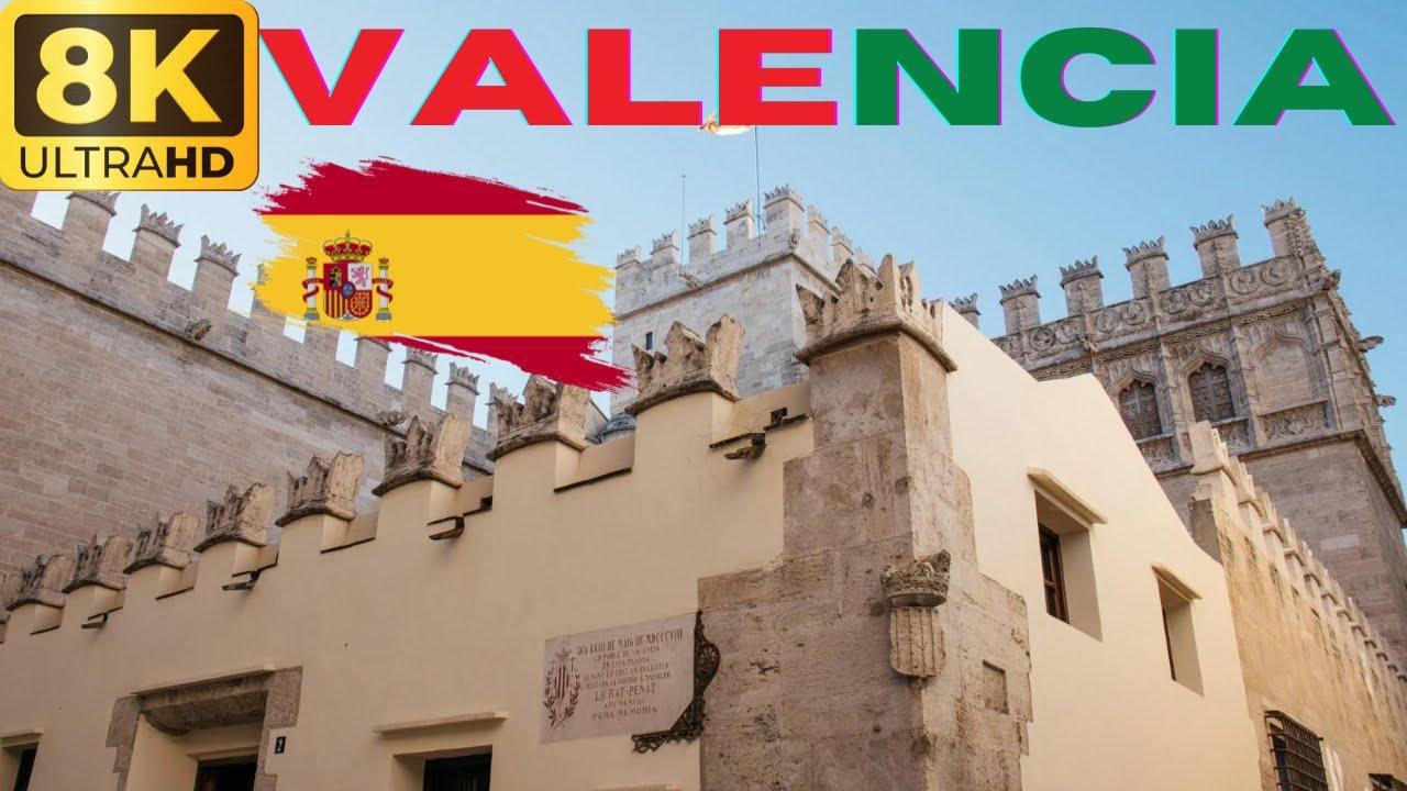 【8K】Valencia: Historical Center - Walking Tour - YouTube