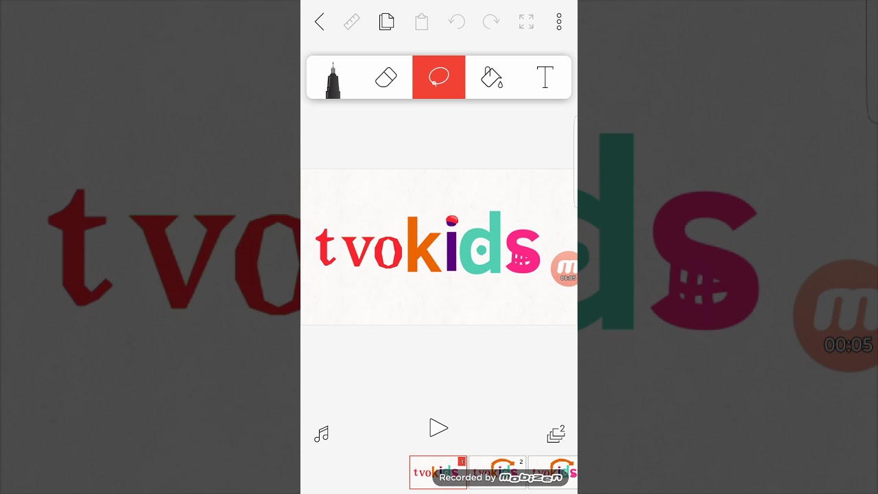 TVOkids logo blooper 1 take 3: TVO text red - YouTube