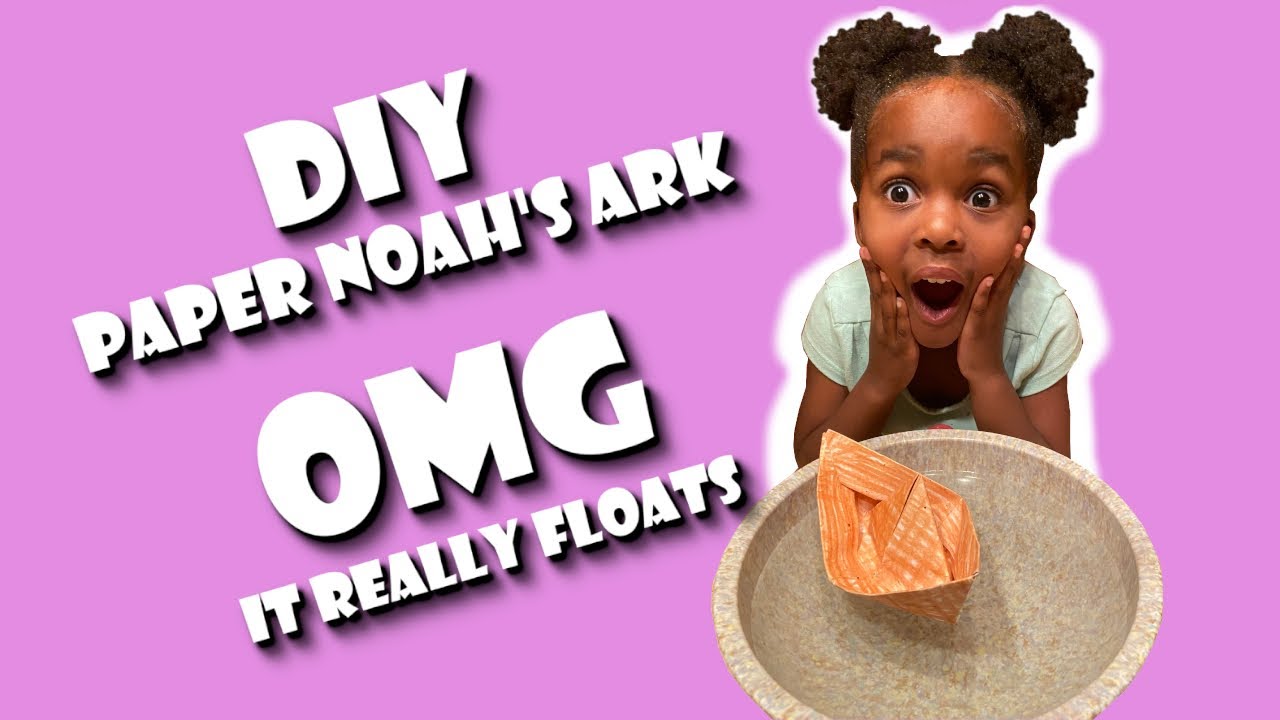 DIY Floating Paper Noah's Ark Craft - YouTube
