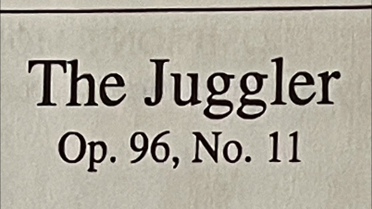 John Thompson's 4th Grade Book~The Juggler - YouTube
