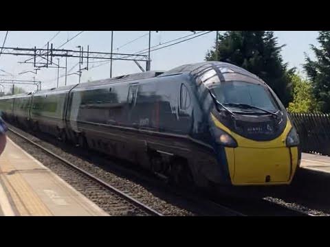 Avanti West Coast train passing through Penkridge Station - YouTube