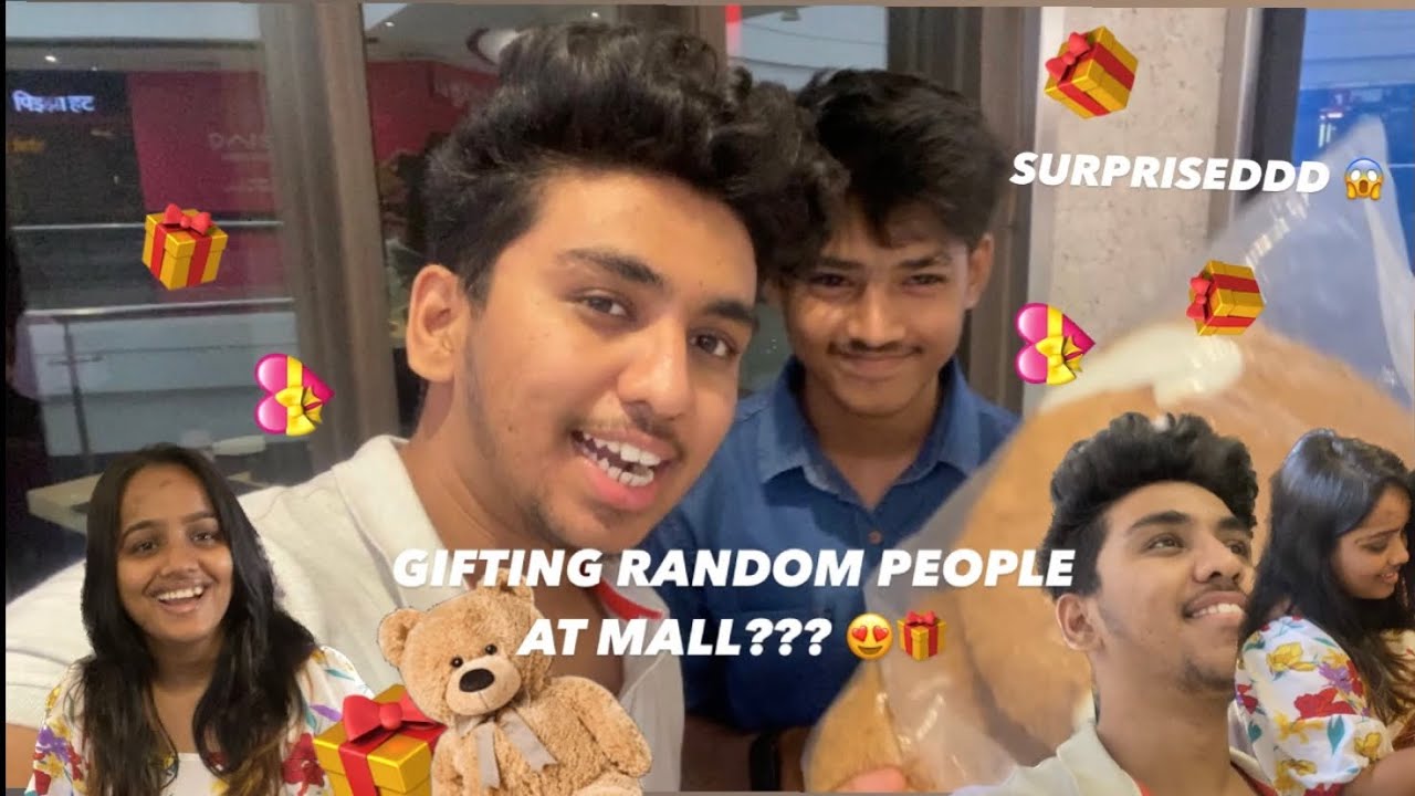 SURPRISING RANDOM PEOPLE AT MALL + BIRTHDAY CELEBRATION 😍🎁 - YouTube
