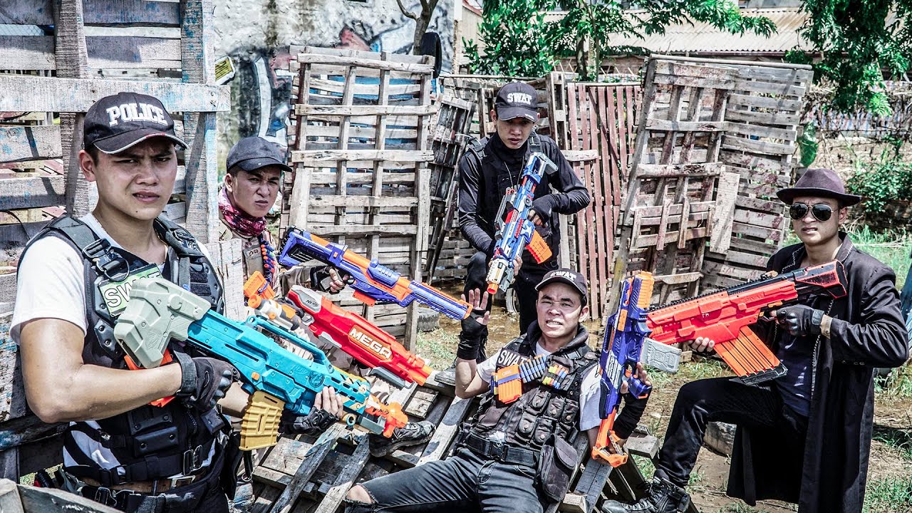 SEAL X Nerf War : Who is The Impostor ? SWAT Warriors Nerf Guns Fight Crime Group Mr Cowboys ...