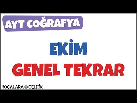 AYT Coğrafya l Genel Tekrar l Yks 2020 Programı l Ekim