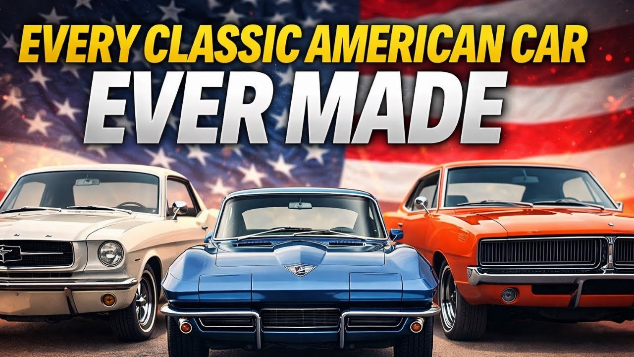 Every Classic American Car Ever Made (1900–1999) - YouTube