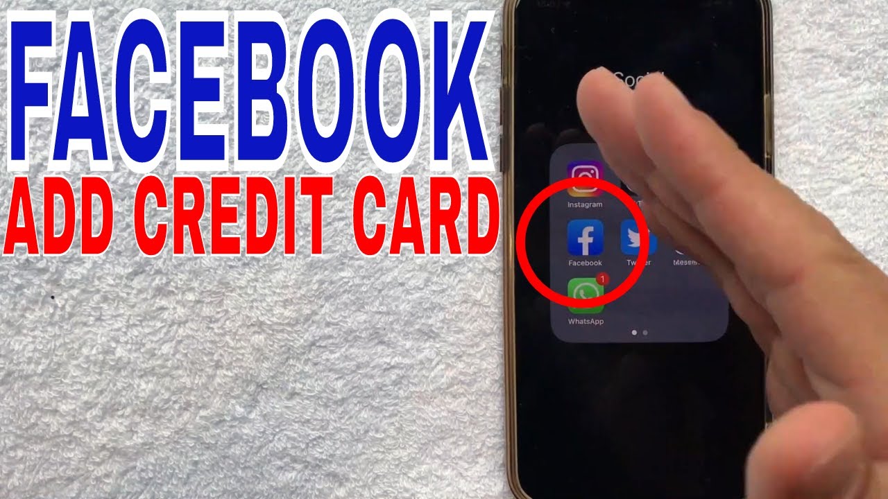How To Add Credit Card Payment Method To Facebook 🔴 - YouTube