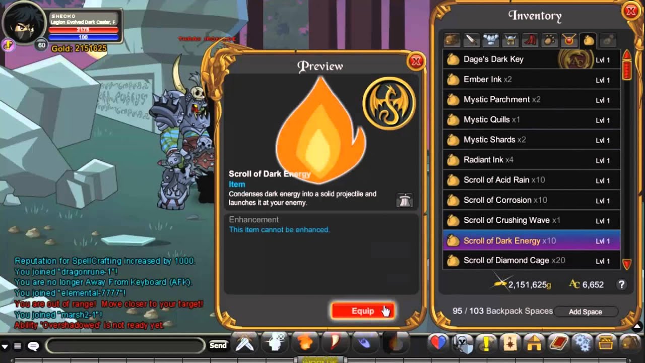 =AQW= Ember Ink Scroll Effects - YouTube